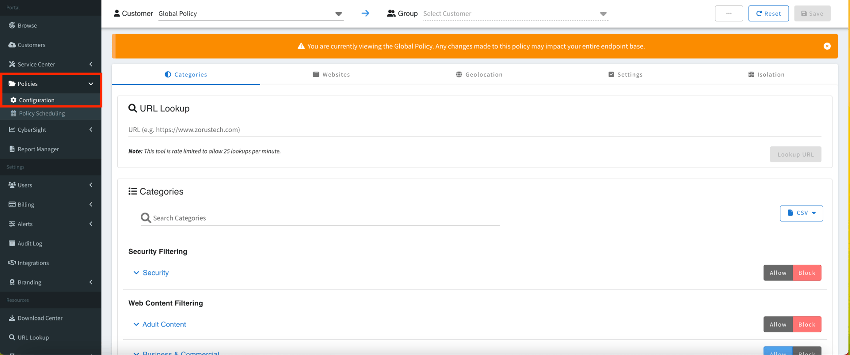 Zorus Portal QuickStart
